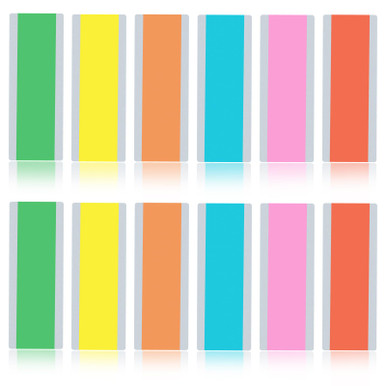 12 Pieces Guided Reading Strips, Dyslexia Reading Tools Colored Overlay ...