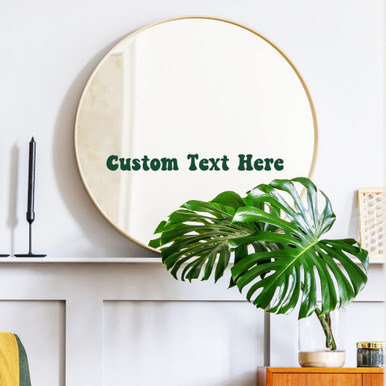 Custom Mirror decal | Personalized Vinyl sticker, Daily Positive ...