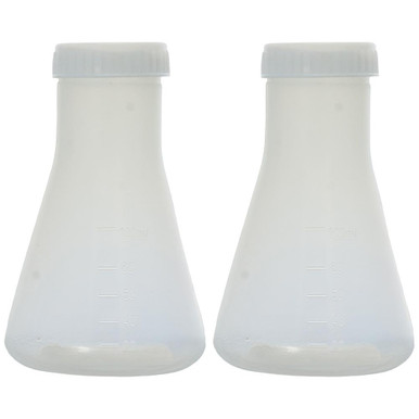 FEIYING 2pcs100ml Plastic Lab Beaker, Conical Flask Form Plastic Beaker ...