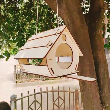 DIY Detachable Assembly Wooden Nest Pet Parrot Parakeet Bird Nesting ...