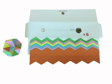 weaving polyhedron Polyhedra Geometric Solids 3D Paper Model Kit No.3 ...