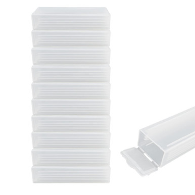 10 Packs Microscope Slides Dispenser Boxes, Plastic Rectangle ...