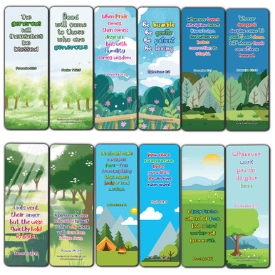 Bible Bookmarks for kids - Character Building Series 2 (12 Pack ...