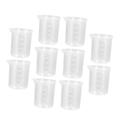 10pcs Plastic Measuring Cup Kitchen Measuring Cup Tool Clear Measuring ...