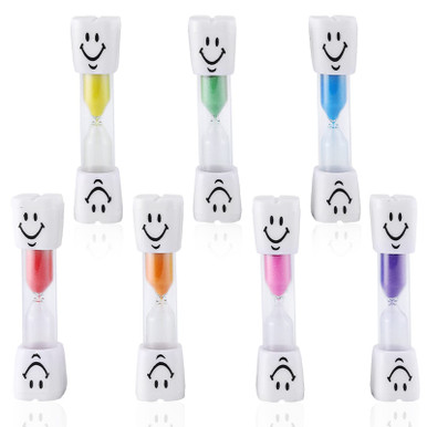 PDCTACST 2 Minute Toothbrush Sand Timer Set, 7 PCS Colorful Smile ...