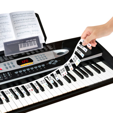 Piano Notes Guide for Beginner, Removable Piano Keyboard Note Labels ...