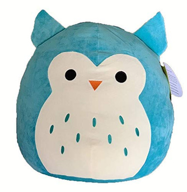 Squishmallow Original Kellytoy Winston Turquoise Owl 12" Super Soft ...