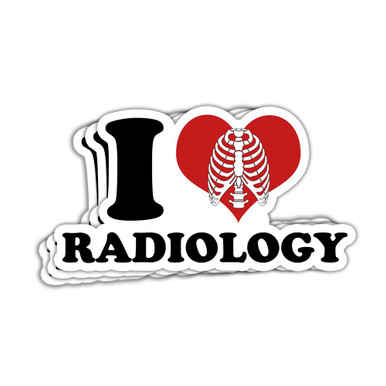 SODAVA (3Pcs) I Love Radiology Sticker Radiologic Technologist Stickers ...