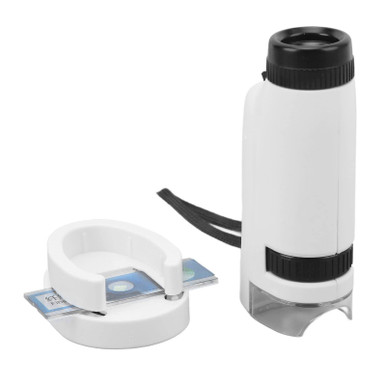 Mini Pocket Microscope, Small Easily Handheld 60x to 120x White Zoom ...