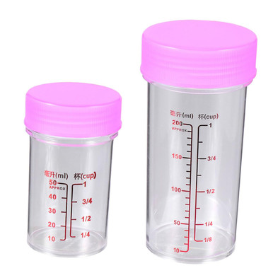 Mikinona 2 Set Red Measuring Cups Laboratory Tube Lab Tubes Leak-proof ...