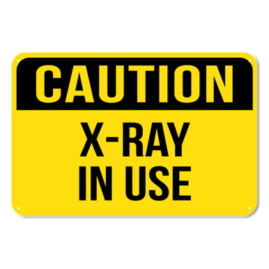 Caution X-Ray In Use Sign - 12 x 8 Inch Safety PVC Sign - Premium PVC ...