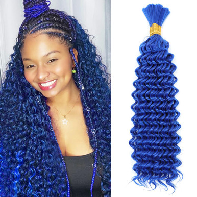20 Inch Deep Wave Braiding Hair No Weft 210g(1Pack-3Bundles) Water Wave ...