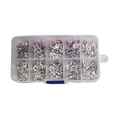 FADRACO Non-Insulated Ring Terminal & Fork Connector Kit, 320pcs 22-16/ ...