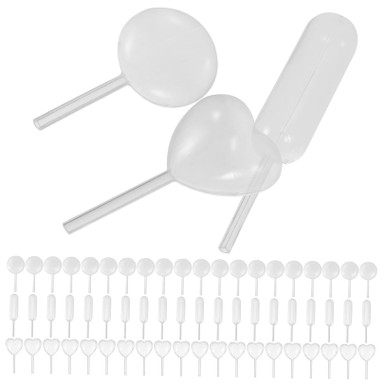 FELTECHELECTR 150 Pcs Pasteur Pipette Squeeze Round Dropper Pipettes ...