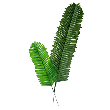 Holibanna 20pcs Green Decor Faux Fake Leaves Hawaiian Leaves ...
