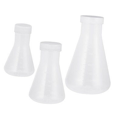 SKISUNO 3Pcs Flask conical White Bottle Test Tube Beaker Scale Triangle ...