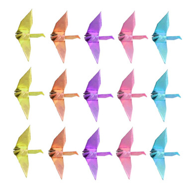 KALLORY 100pcs Origami Paper Table Garland Origami Birds Dining Table ...