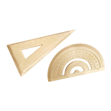 VILLCASE 1 Set Triangular Ruler Math Lesson Ruler Children Math Ruler ...