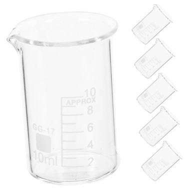 COOPHYA Liquid Measuring Cups 6pcs glass beakers measuring cups beaker ...