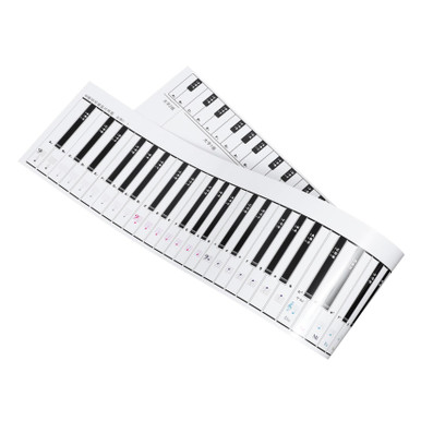 Piano Key Practice Sheet Keyboard Note Chart for Kids Piano Keyboard 88 ...