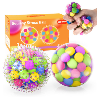zabawka Stress Balls 2 Pack for Adults and Kids - Squeeze Squishy Ball ...