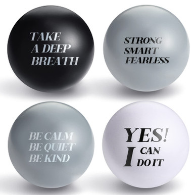 20 Pieces Motivational Stress Balls Foam Balls Quote Stress Relief Ball ...