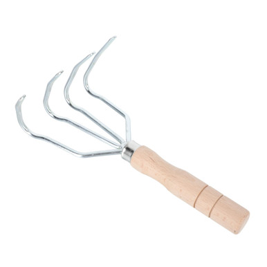 CIYODO 1pc Four-Tooth Rake Farm Implement Gardening Rake Gardeners Rake ...