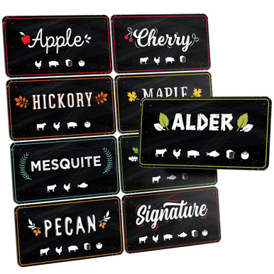 Pellet Hopper Magnet Labels - Flavor Tags for Smoker Wood Pellets ...
