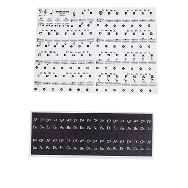 Piano Keyboard Stickers for 88 Key Large Letter Piano Stickers for ...