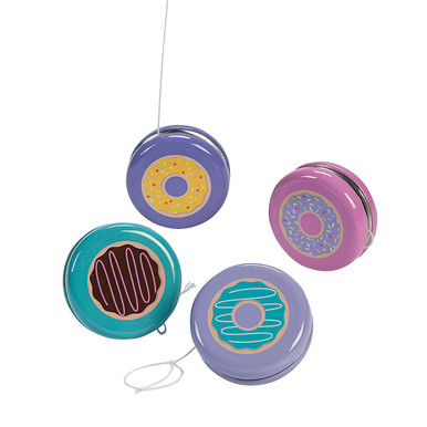 Donut Party Yo Yos - Set of 12 Toys - Party Favors and Giveaways for ...