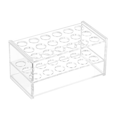 OLYCRAFT 18 Sockets Acrylic Clear Test Tube Rack Transparent Acrylic ...