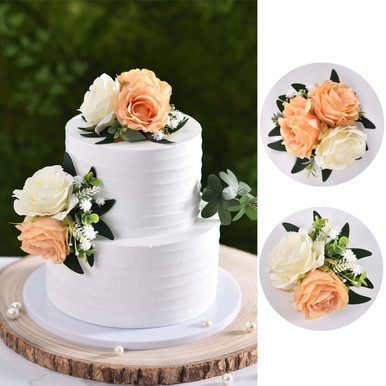 Joy Ceremony Wedding Cake Decorations, Birthday Cake Flower Arrangement ...