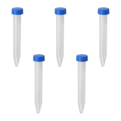 Othmro 15ml Conical Centrifuge Test Tubes with Random Color Screw Cap ...
