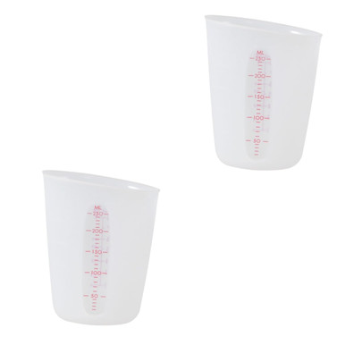 IMIKEYA 2pcs White Measuring Cup Ml Measuring Cup Mini Measuring Jug ...