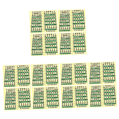 ERINGOGO 30 Pcs Labeling Stickers Guitar Fretboard Chart Fret Note Map ...