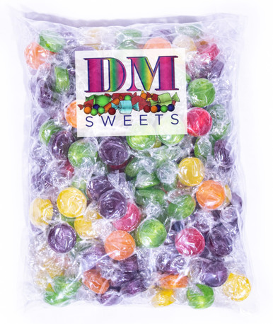 Assorted Fruit Buttons - 2 lbs of Bulk Individually Wrapped Cherry ...