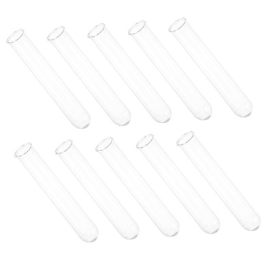 RUNROTOO 10pcs Crimp Test Tube Test Tubes for Plants Test Lab Tube Test ...