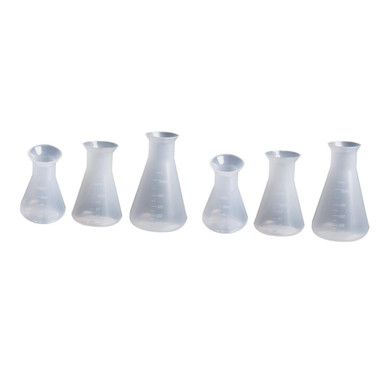 Mobestech 6 Pcs Borosilicate Glass Suit Molecular Flask Lab Erlenmeyer ...