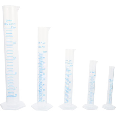 5pcs Graduated Cylinder Small Glass Tubes Glass Measuring Cylinder ...
