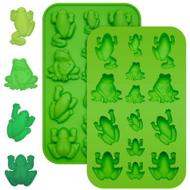 Tessco 2Pcs Silicone Frog Chocolate Mold Passover Candy Frog Shaped ...