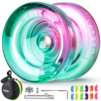 Responsive Yoyo K2 Crystal, Plastic Yoyo for Kids Beginners?Dual ...