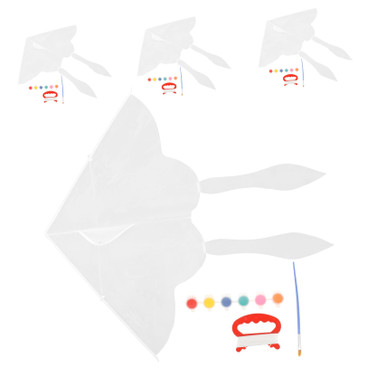 ERINGOGO 4 Sets Blank Kite Drawing Kite Kids DIY Graffiti Kite DIY Kite ...