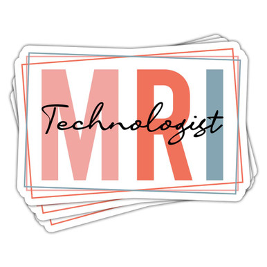 HOSALA (3Pcs/Pack) MRI Technologist Sticker CT Scan Tech Sticker X-ray ...