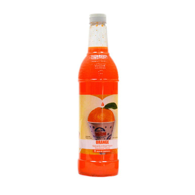 Orange Snow Cone Syrup (25 oz) - Sno-Treat Snow Cone Syrups for Shaved ...