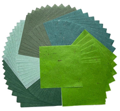 Natural Fiber Banana Bark 8 x 8 Inches 50 Sheets Mulberry Paper Sheets ...