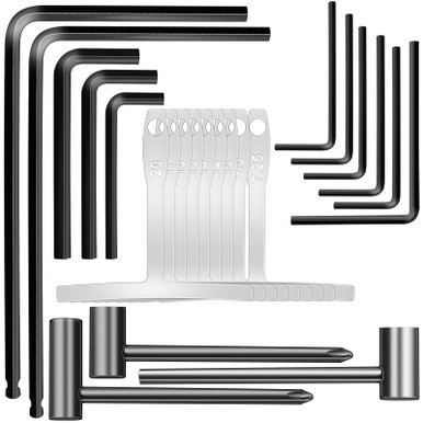 Elesunory 23pcs Guitar Truss Rod Wrench Set, Includes 4mm 5mm 1.2mm 1 ...