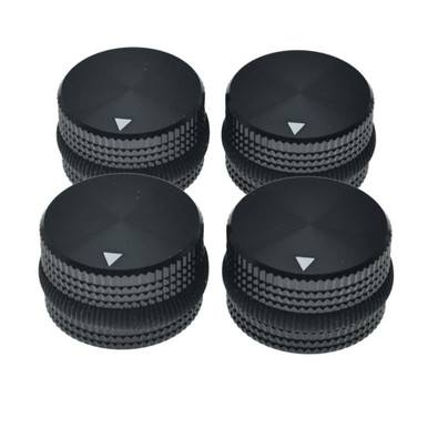 Dopro 4-Pack 25 * 15.5mm Set Screw Style Aluminium Potentiometer Knobs ...
