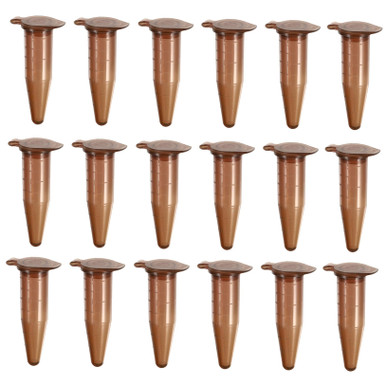 500pcs Brown Centrifuge Tube Lab Test Tubes Microcentrifuge Test Tubes ...