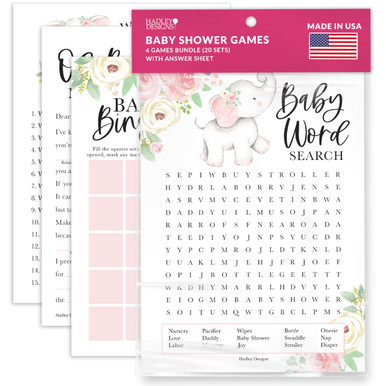40 Elephant Baby Shower Games For Girl - Baby Games For Baby Shower ...