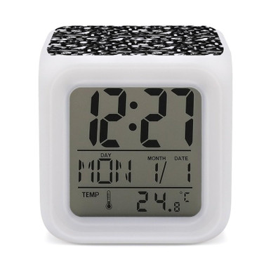 Digital Alarm Clock with LED Lights, Gothic Trippy Moon Skull Dark ...